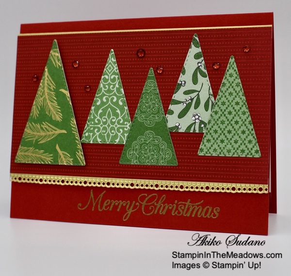 Stampin’ Up! Stitched Triangles Merry Christmas Card – Stampin' in the ...