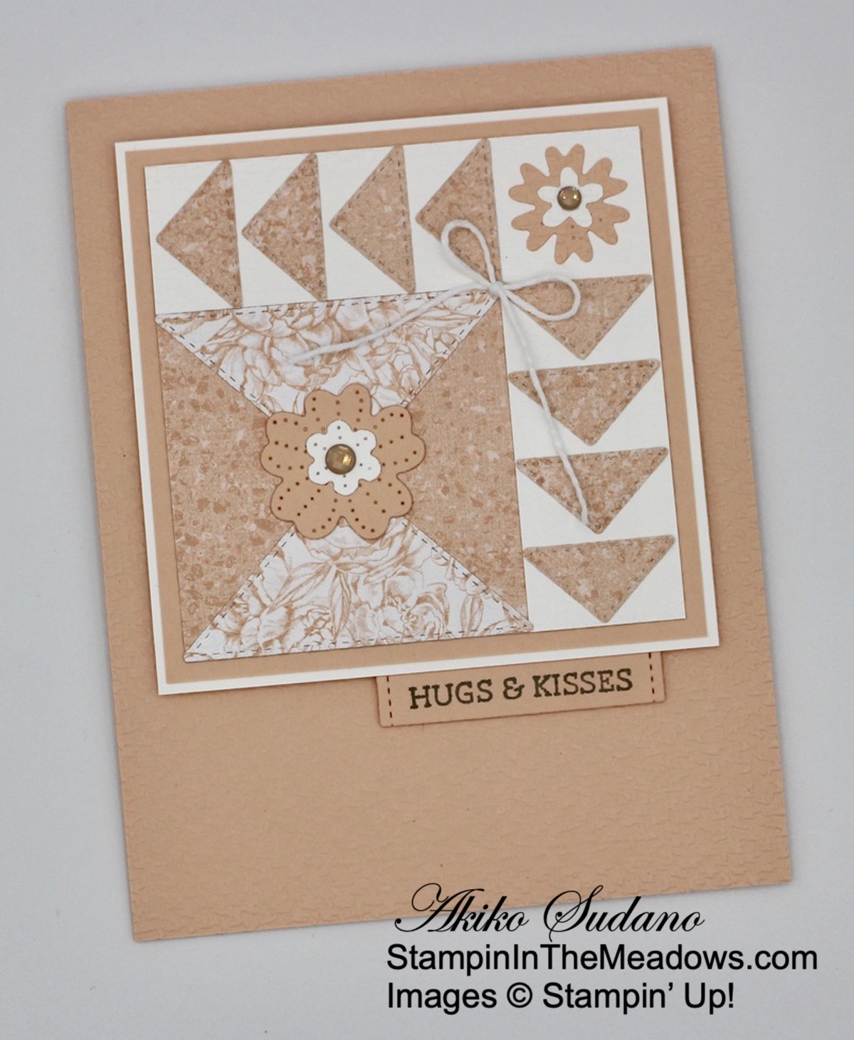 Stampin’ Up! Oval Occasions With Triangles Quilt Card – Stampin' in the ...