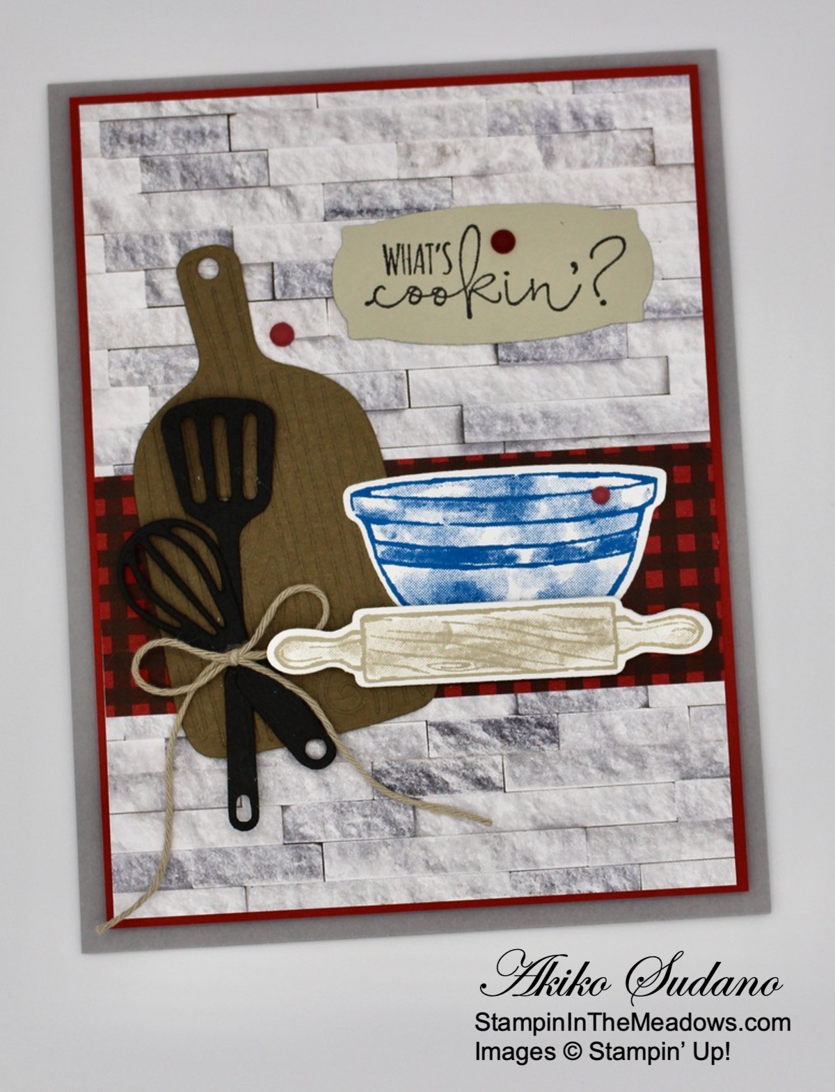 Stampin’ Up! What’s Cookin’ Video Tutorial – Stampin' in the Meadows
