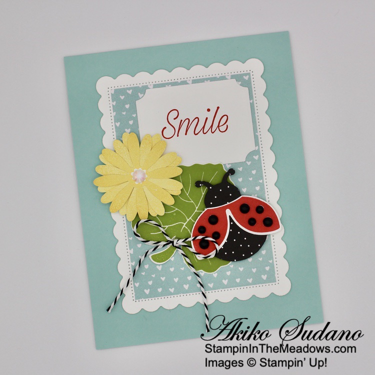 Stampin’ Up! Hello Ladybug Smile Card – Stampin' in the Meadows
