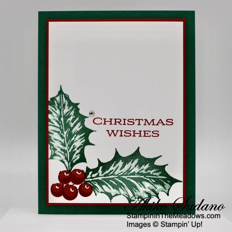 Stampin’ Up! Leaves of Holly Cards – Stampin' in the Meadows