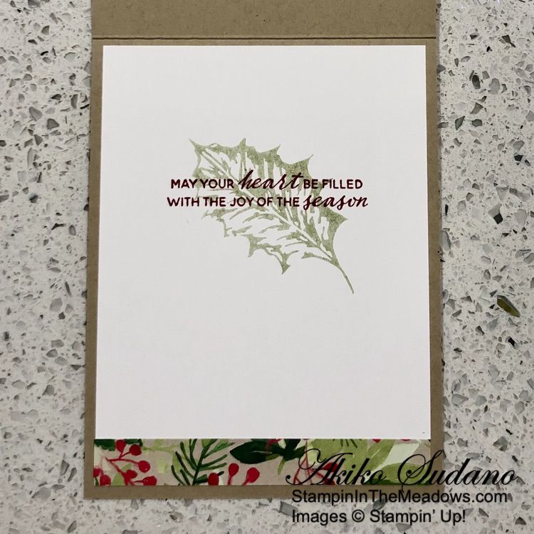 Stampin’ Up! Leaves of Holly for the Happy Inkin’ Thursday Blog Hop ...