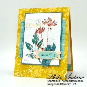 Stampin’ Up! Inked and Tiled Note Card – Stampin' in the Meadows