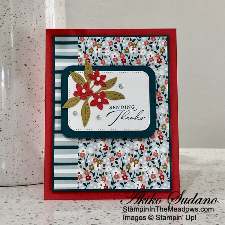 Stampin’ Up! Stippled Roses Thank You Card – Stampin' in the Meadows