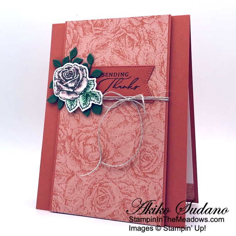 Stampin’ Up! Stippled Roses Thank You Card – Stampin' in the Meadows