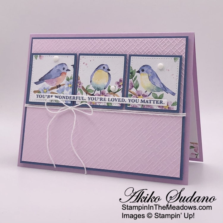 Stampin’ Up! Wonderful Thoughts Card – Stampin' in the Meadows