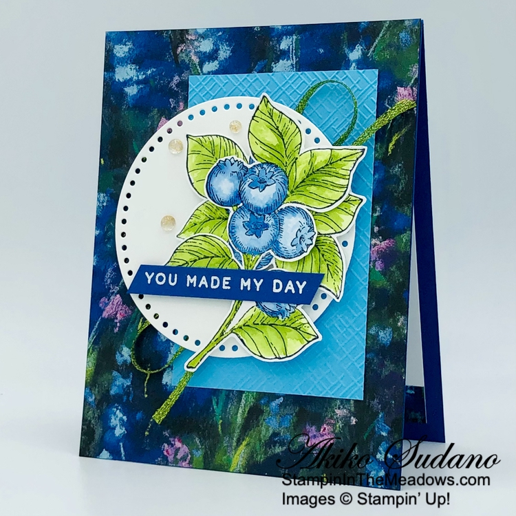 Stampin’ Up! Blueberry Bunches Card – Stampin' in the Meadows