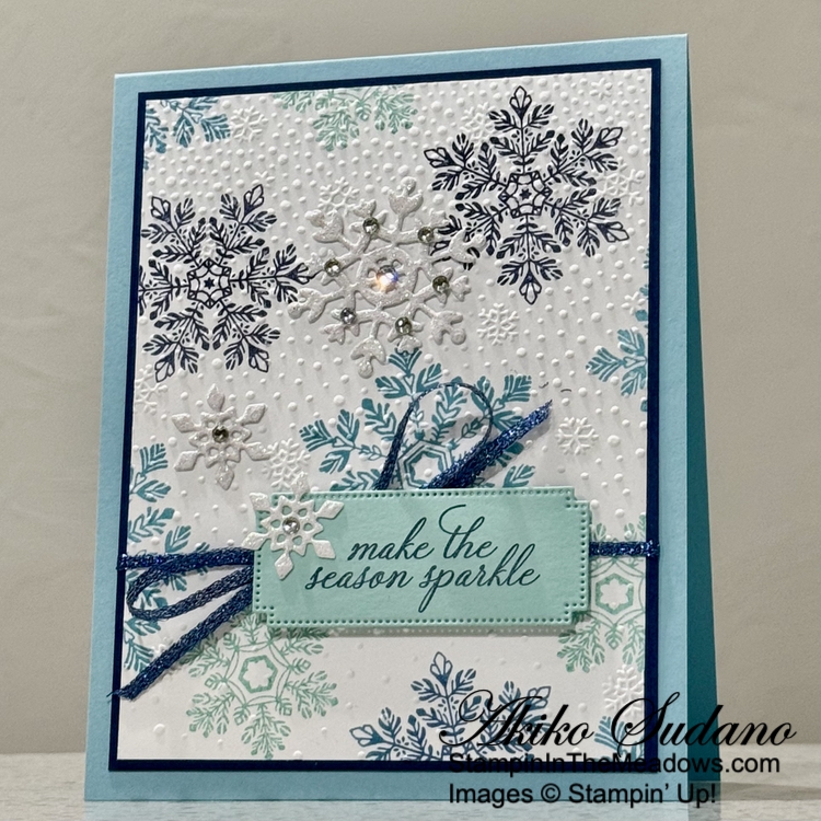 Stampin’ Up! Sparkling Snowflakes Card for the Happy Inkin’ Thursday ...