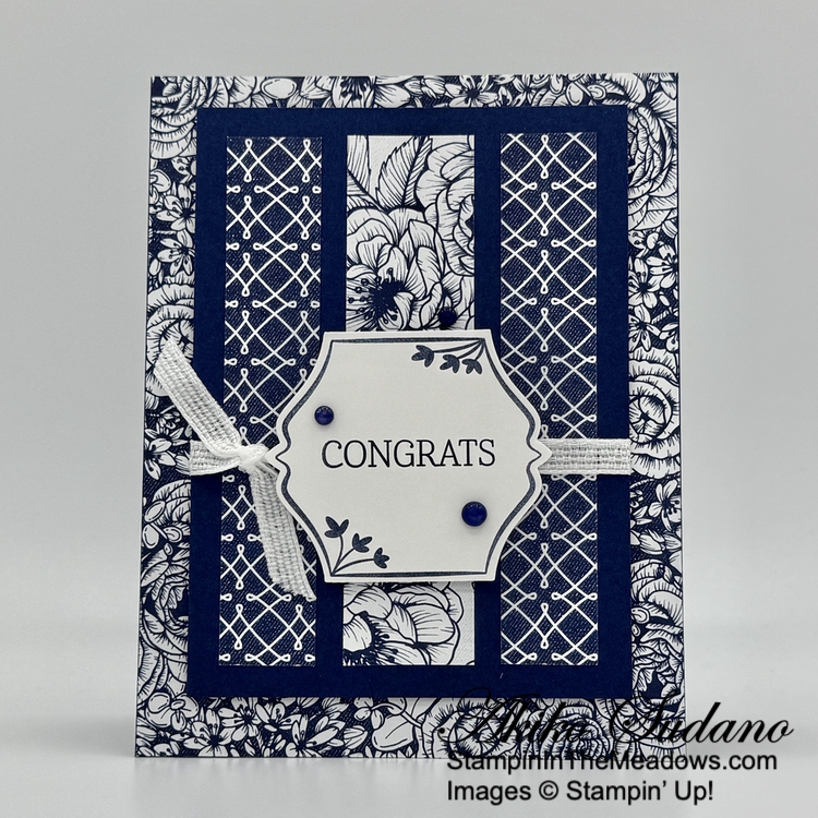 Stampin’ Up! Bright Borders Congratulations Card – Stampin' in the Meadows