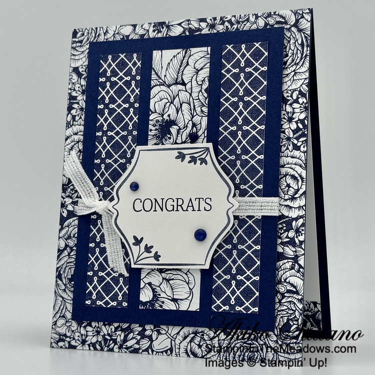 Stampin’ Up! Bright Borders Congratulations Card – Stampin' in the Meadows
