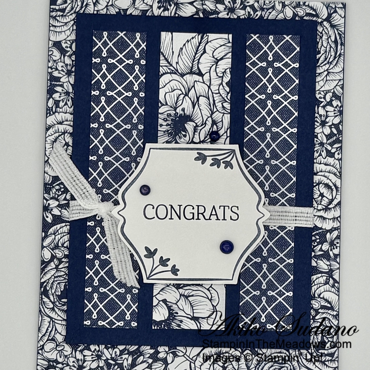 Stampin’ Up! Bright Borders Congratulations Card – Stampin' in the Meadows
