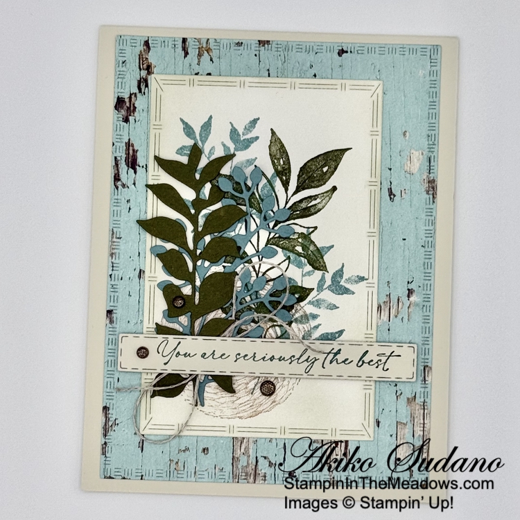 Stampin’ Up! Textured Notes Card – Stampin' in the Meadows