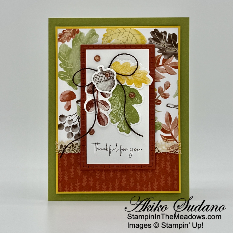 Stampin’ Up! Gathering Moments Thankful Card – Stampin' in the Meadows