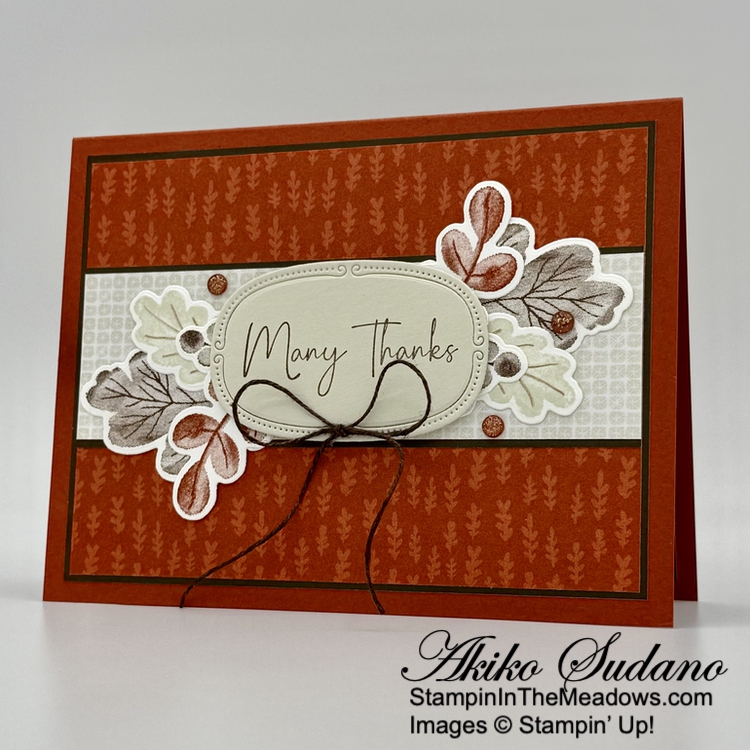Stampin’ Up! Gathering Moments Many Thanks for the Happy Inkin ...