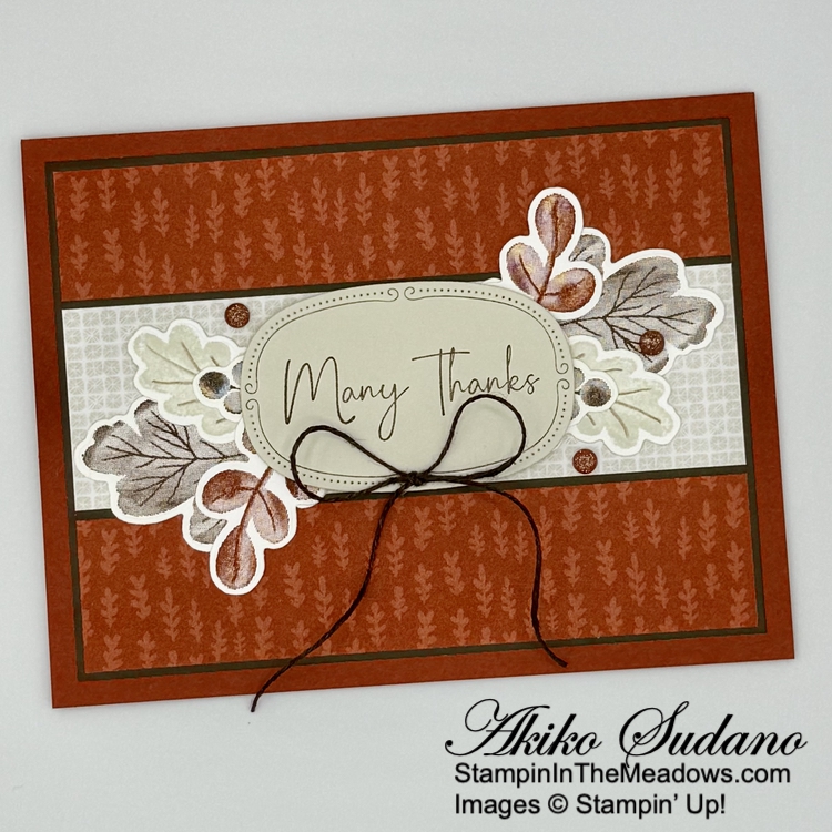 Stampin’ Up! Gathering Moments Many Thanks for the Happy Inkin ...