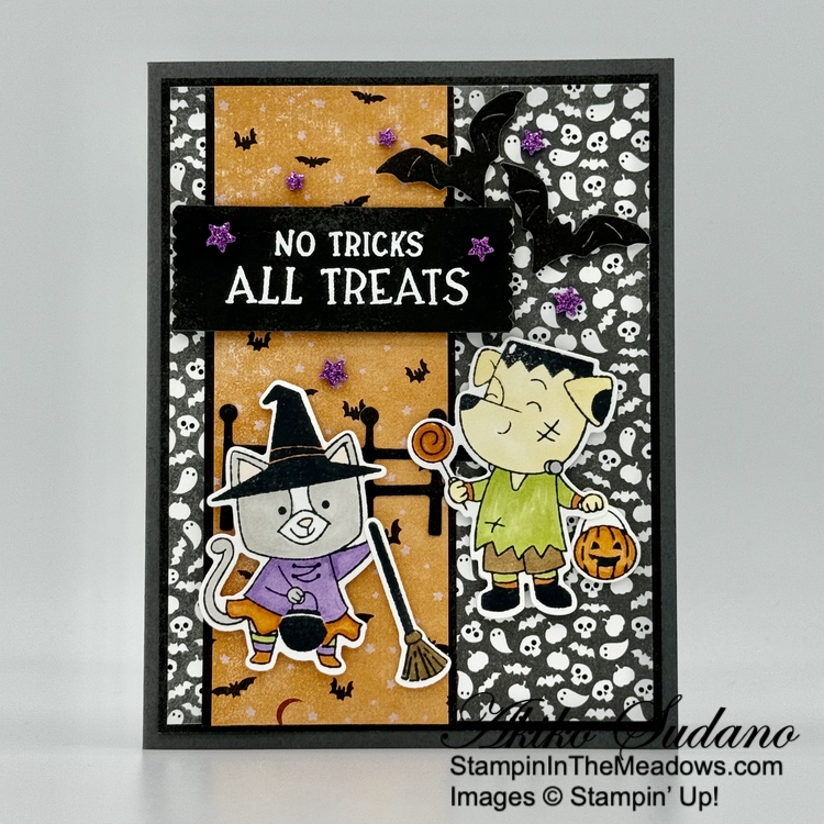 Stampin’ Up! Spooky Halloween No Tricks Card – Stampin' in the Meadows