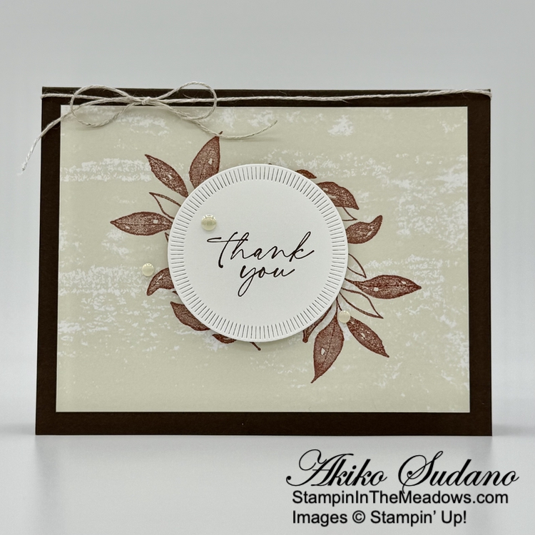 Stampin’ Up! Textured Notes Thank You Card for the Happy Inkin ...