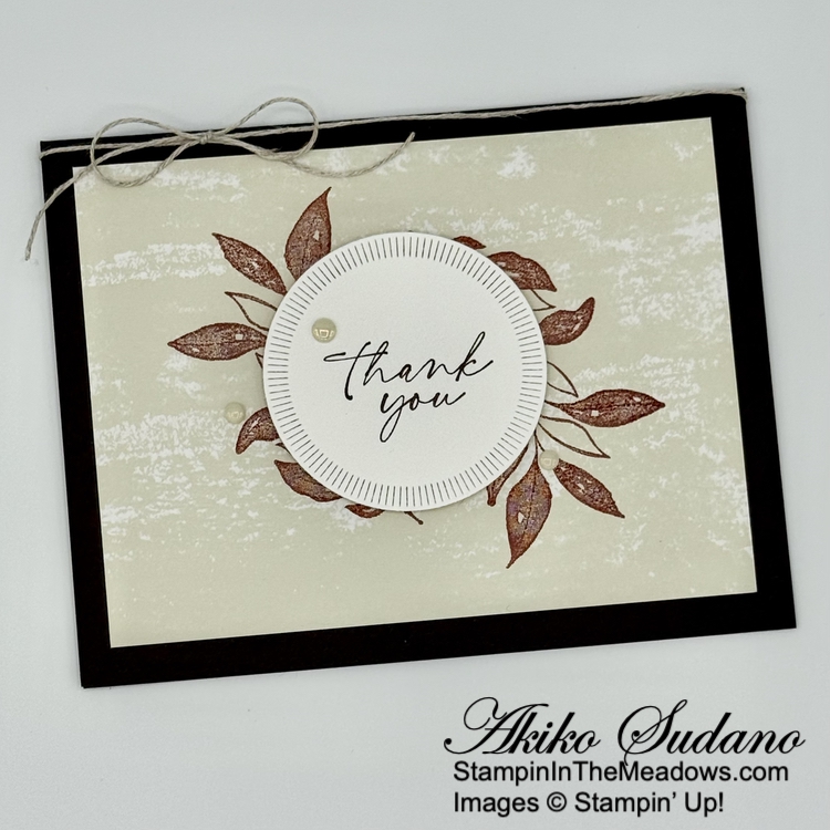 Stampin’ Up! Textured Notes Thank You Card for the Happy Inkin ...